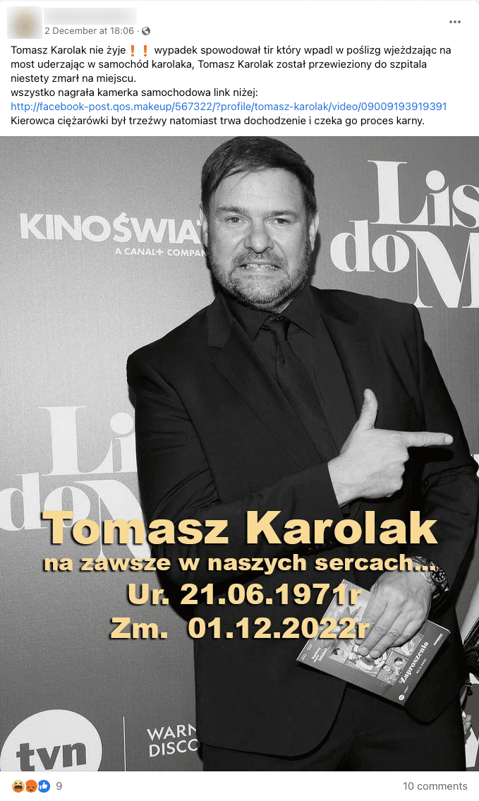 Tomasz Karolak nie żyje? Kolejne oszustwo!