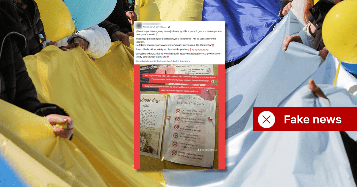 Zasady „dla Ukraińców” w polskiej szkole? To fake news