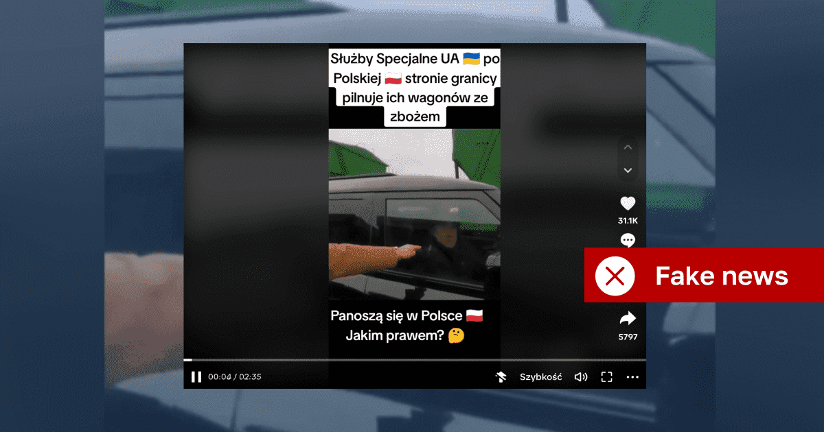 Ukraińskie służby pilnują zboża po polskiej stronie granicy? Fałsz
