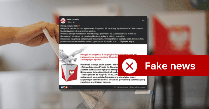 Aplikacja RKW. Legalne narzędzie do kontroli wyborów?